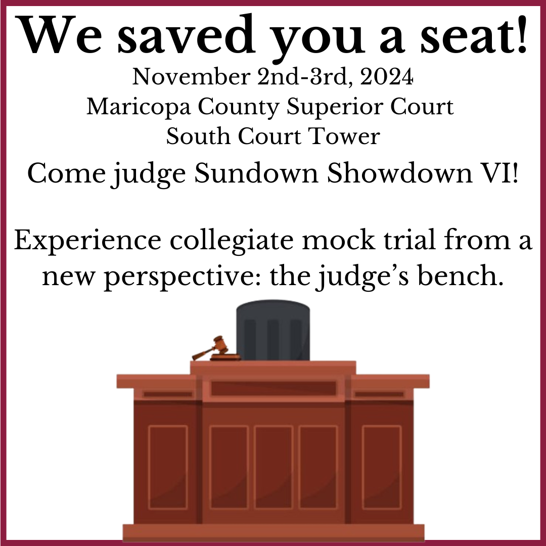 Judge Registration – Sun Devil Mock Trial